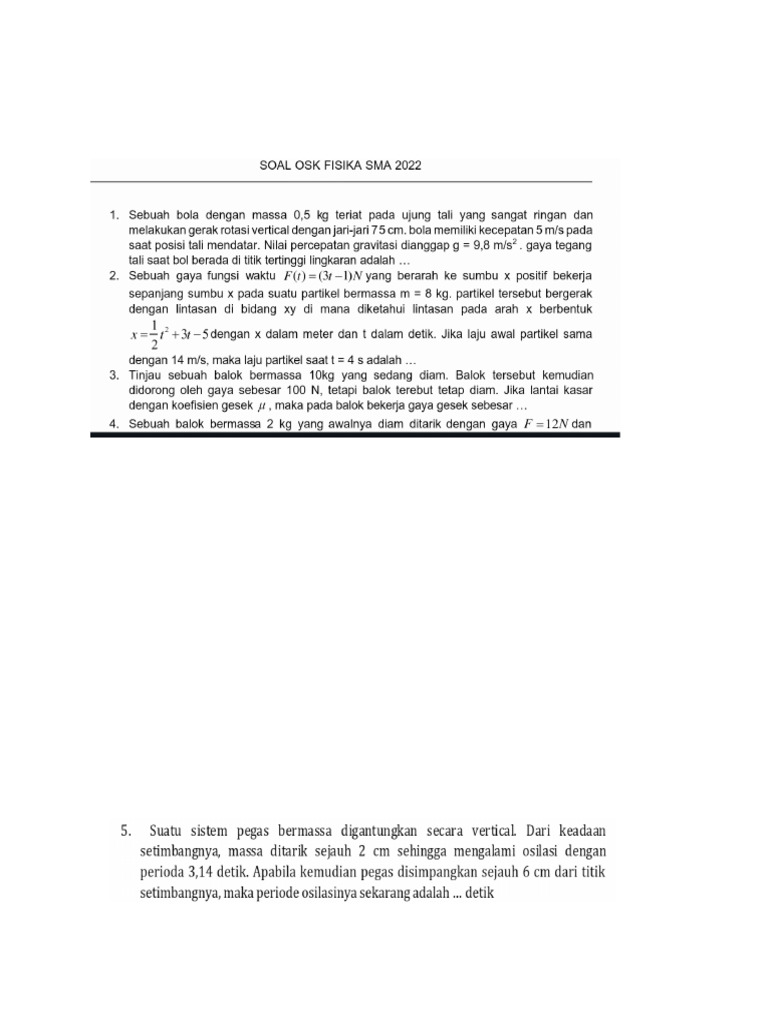 Soal Osk Fisika | PDF