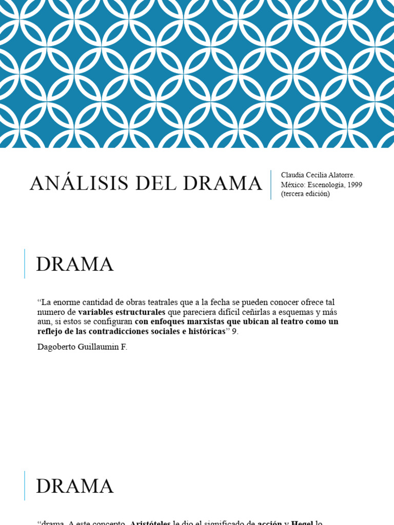 Análisis Del Drama | PDF | Tragedia