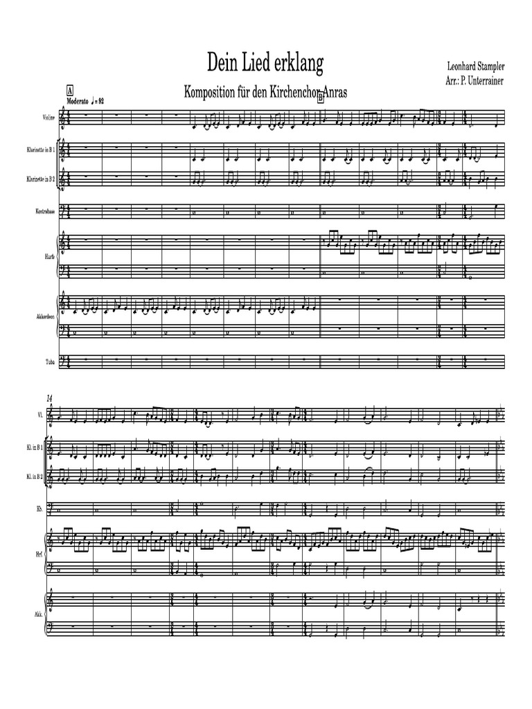 Dein Lied Erklang (Gedreht) | PDF