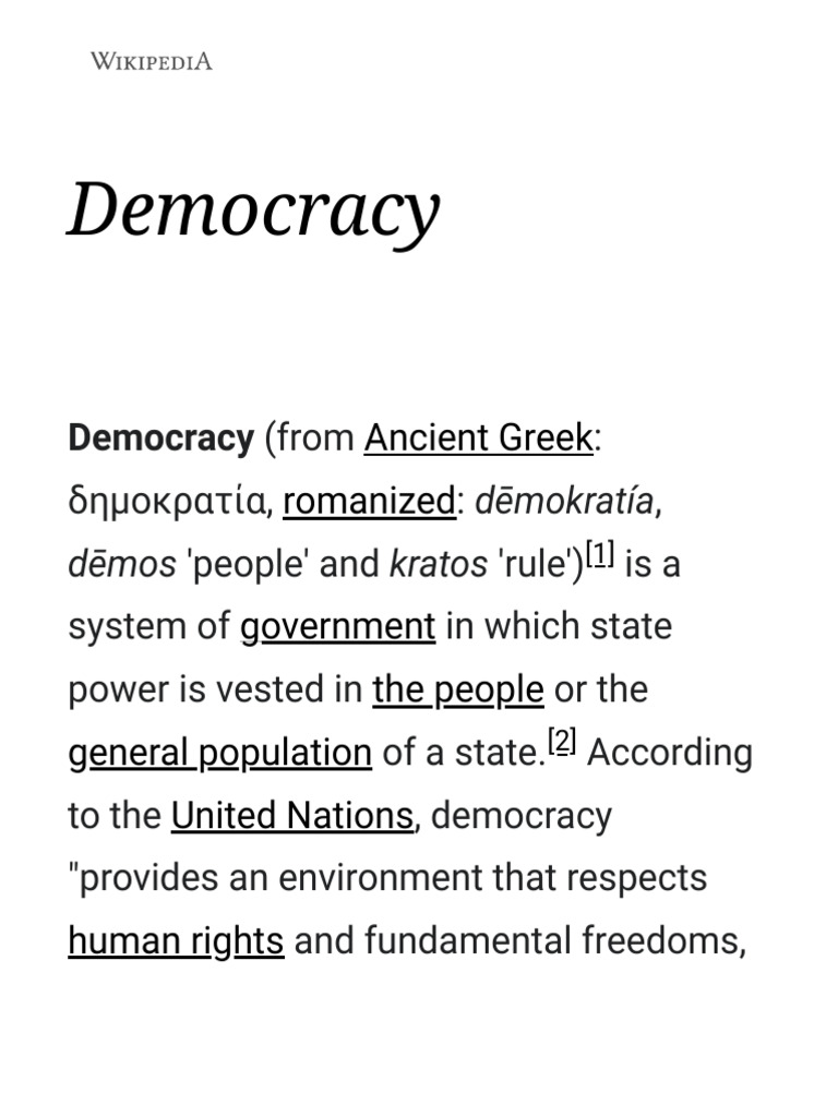 Understanding Democracy: Key Concepts | PDF | Democracy | Political ...