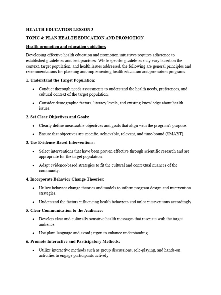 Health Education Lesson 3 | PDF | Preventive Healthcare | Mental Health