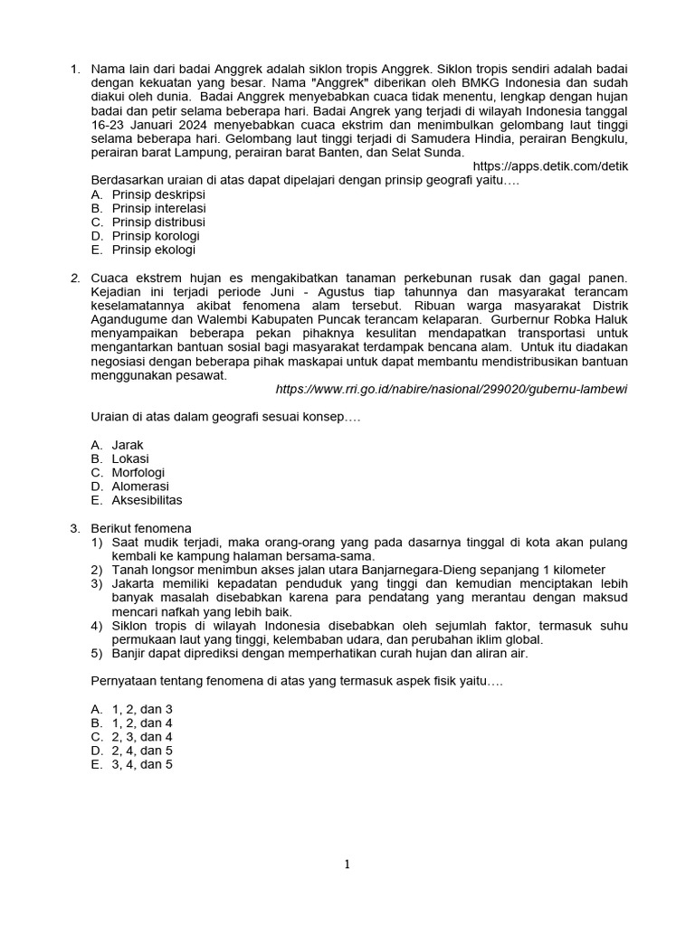 Badai Anggrek dan Dampaknya di Indonesia | PDF | Ilmu Sosial | Perjalanan