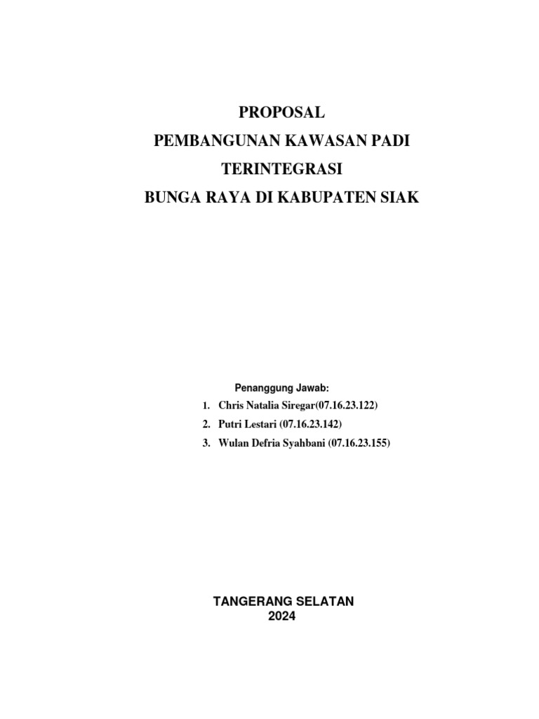 Proposal | PDF | Teknologi & Rekayasa