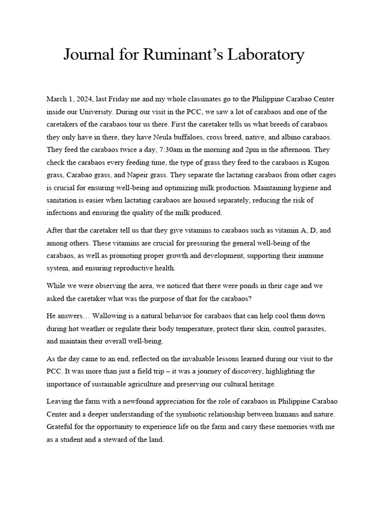 Journal For Ruminant | PDF