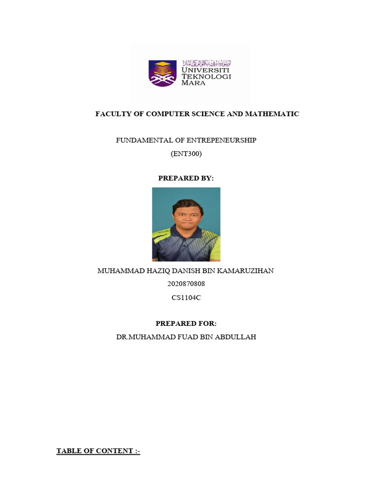 Ent Individual Project | PDF | Ramadan | Experience