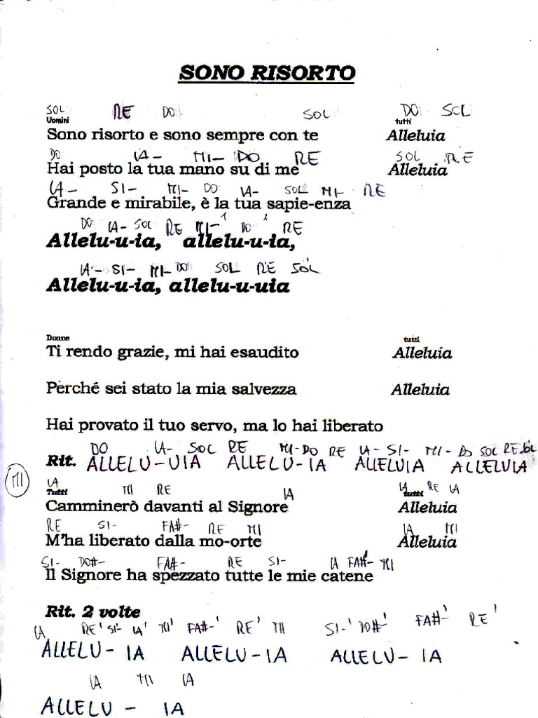 Sono Risorto | PDF