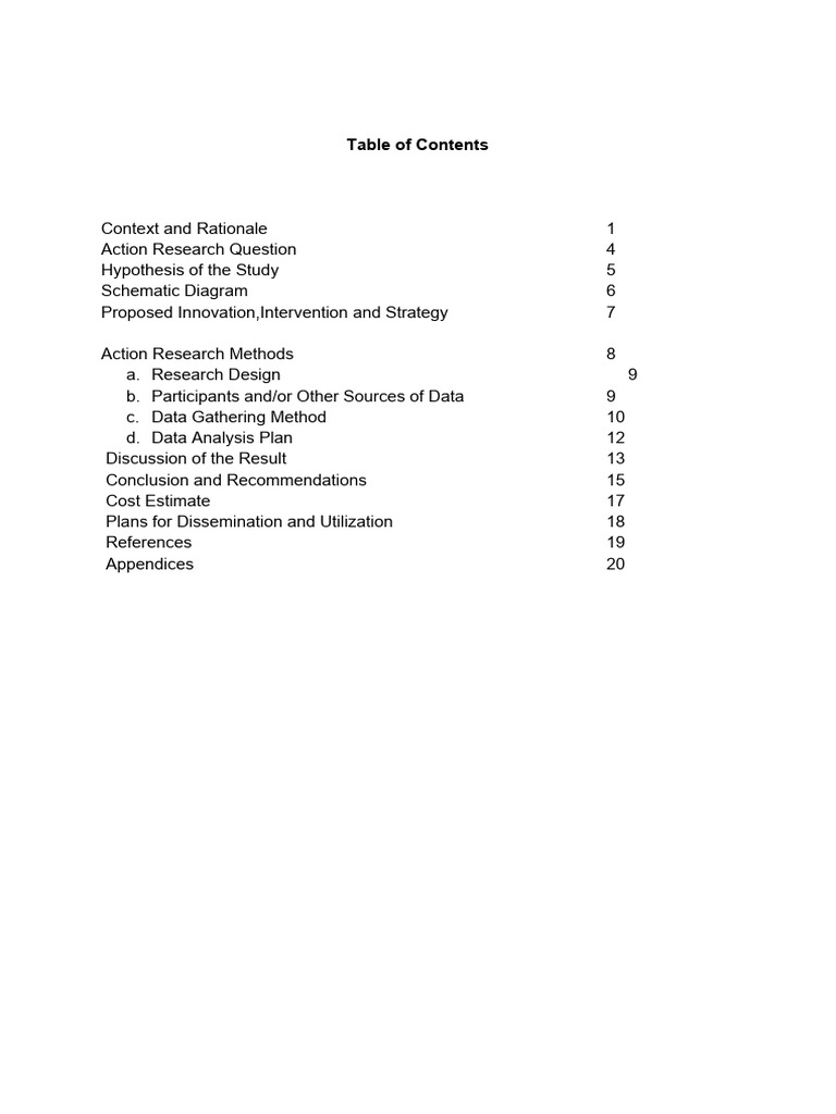 ACTION RESEARCH Proposal | PDF | Mathematics | Learning