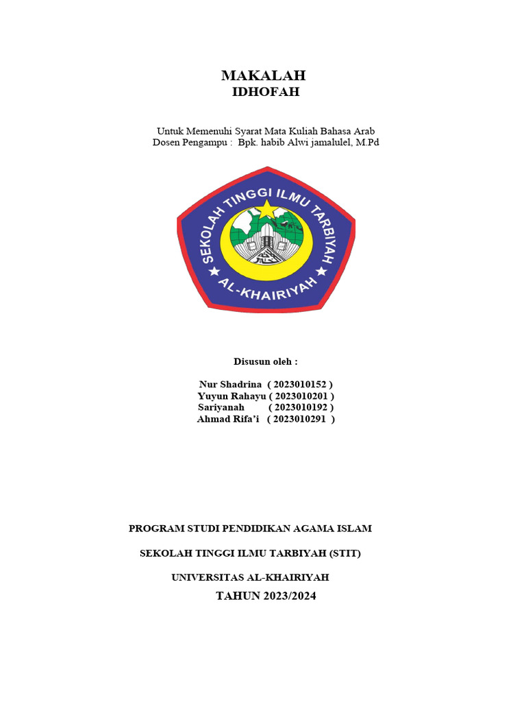 Bahasa Arab Idofah | PDF