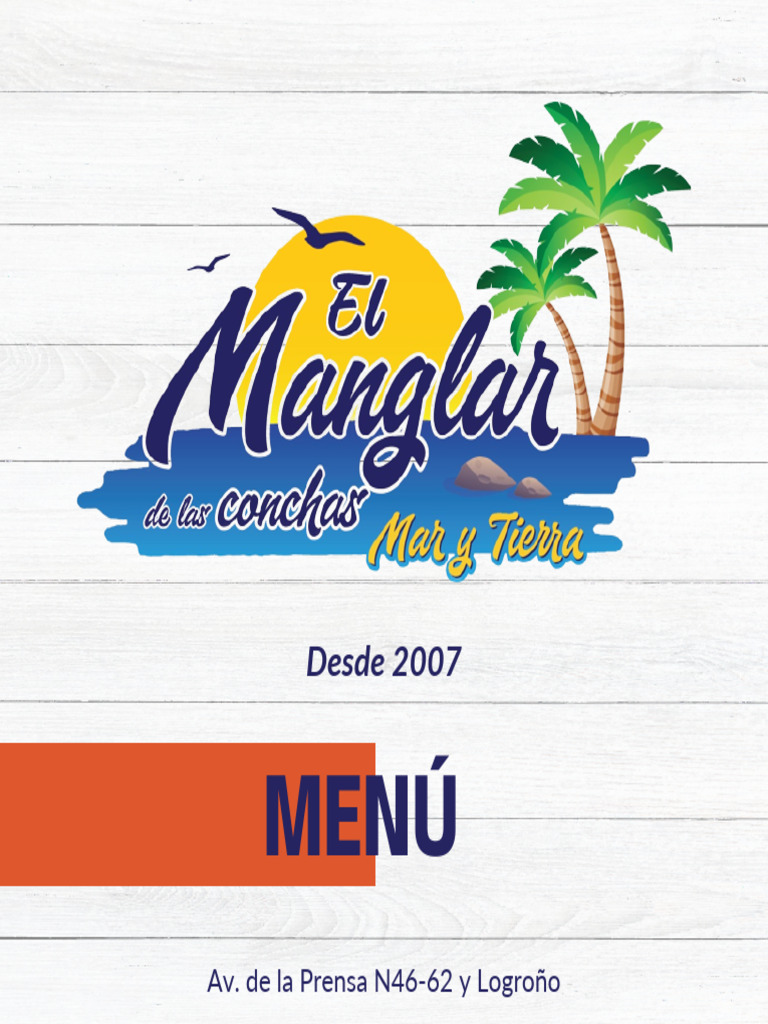 El Manglar de Las Conchas - Menu Digital | PDF