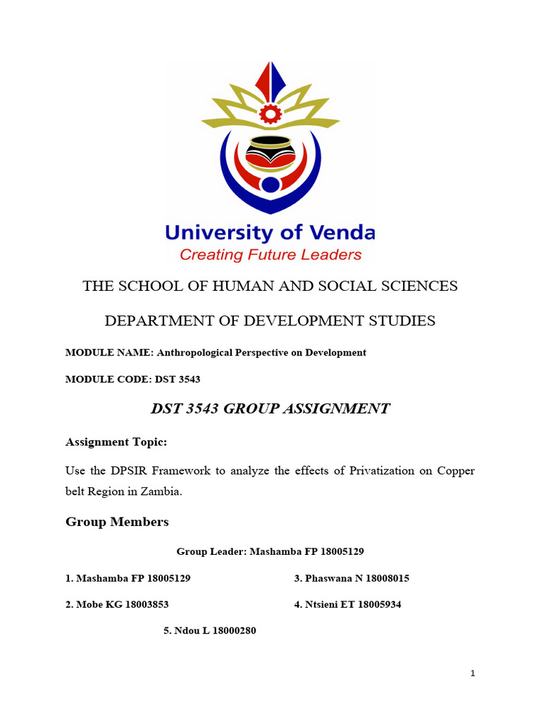 DST 3543 Group Assignment 2021 | PDF | Water | Air Pollution