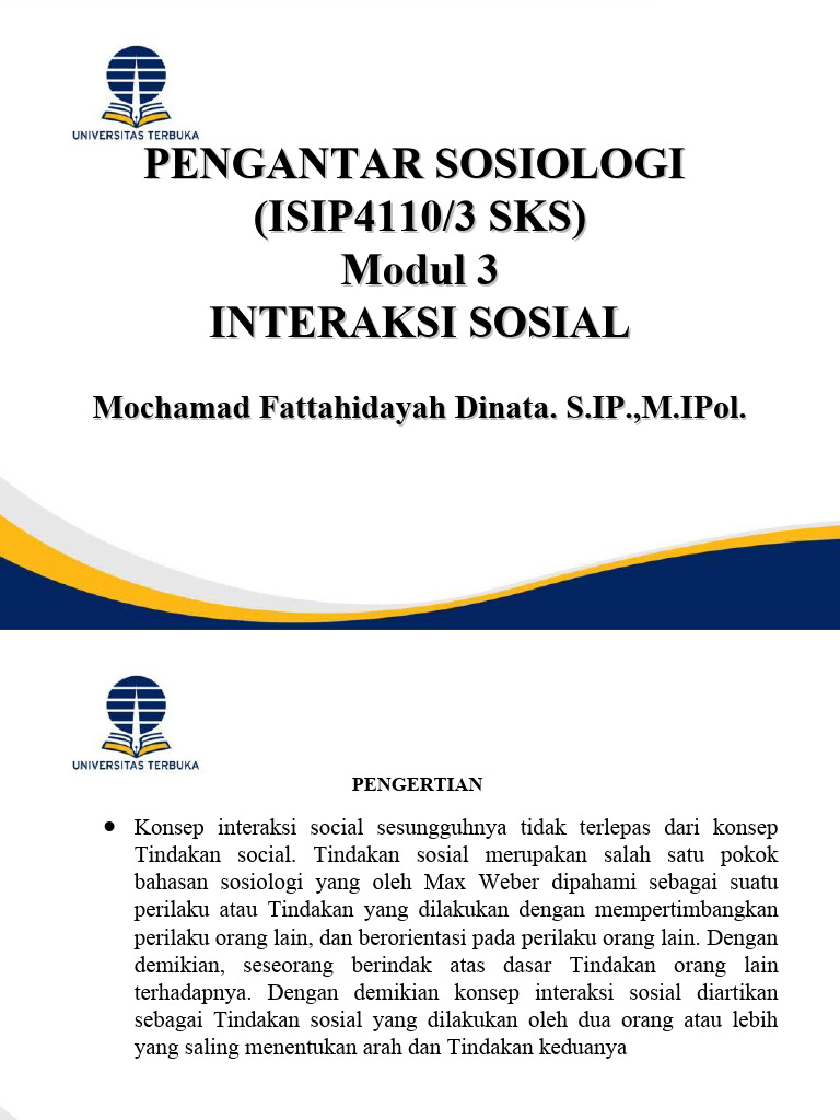 Interaksi Sosial: Konsep dan Teori | PDF | Ilmu Sosial | Pengembangan Diri
