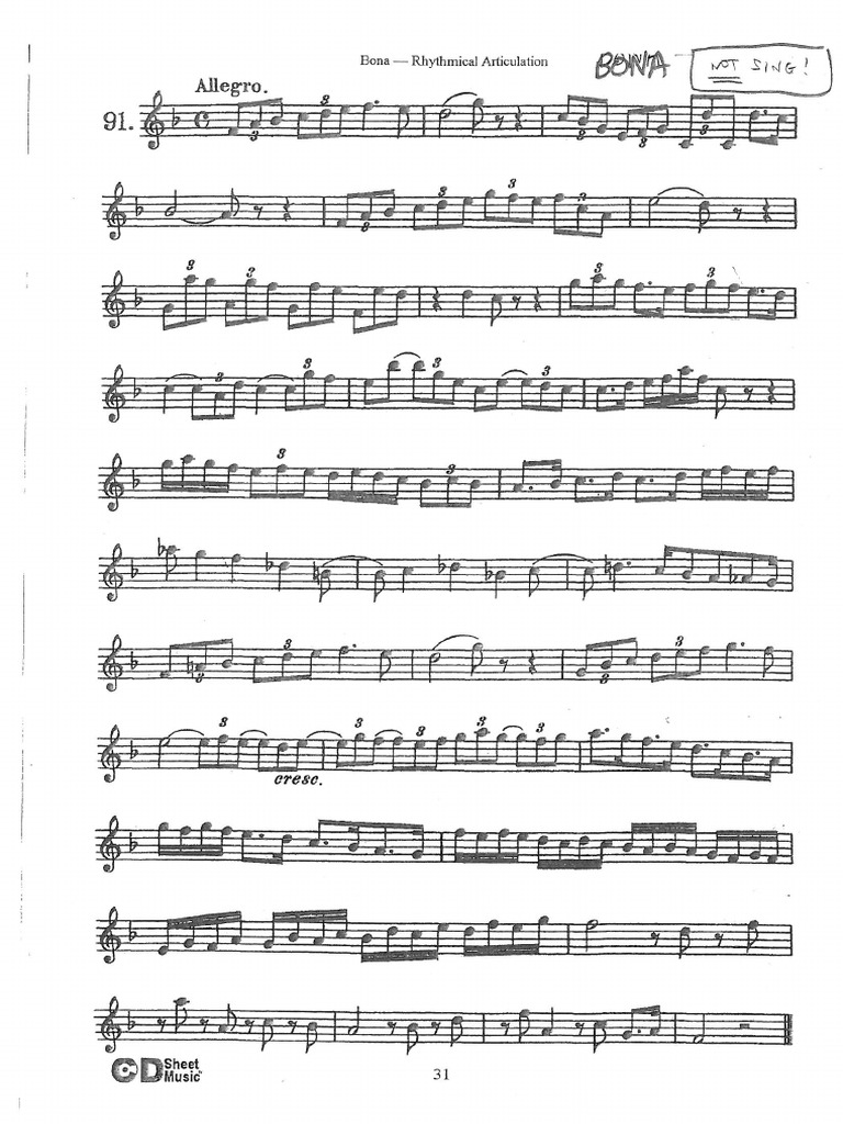 2) Bona - 4 Rhythm SOLFEGE | PDF