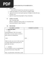 Grade 3 Detailed Lesson Plan Mathematics | PDF | Yarn | Lesson Plan