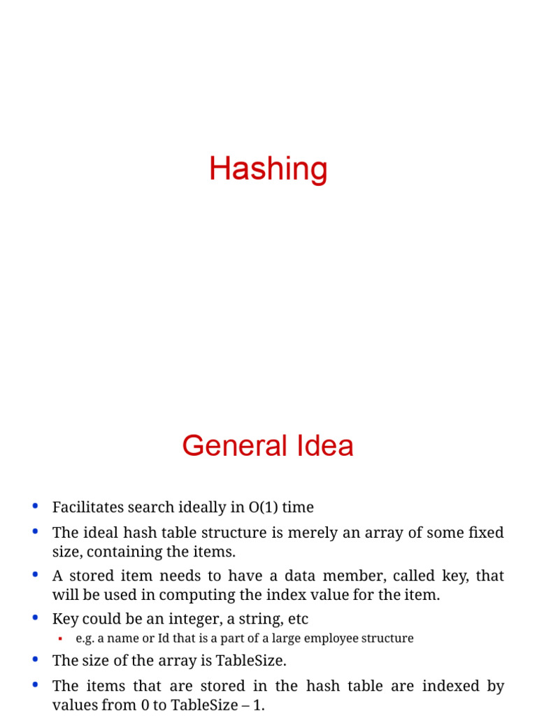 3 Hashing Pdf Computer Data Algorithms And Data Structures 6045