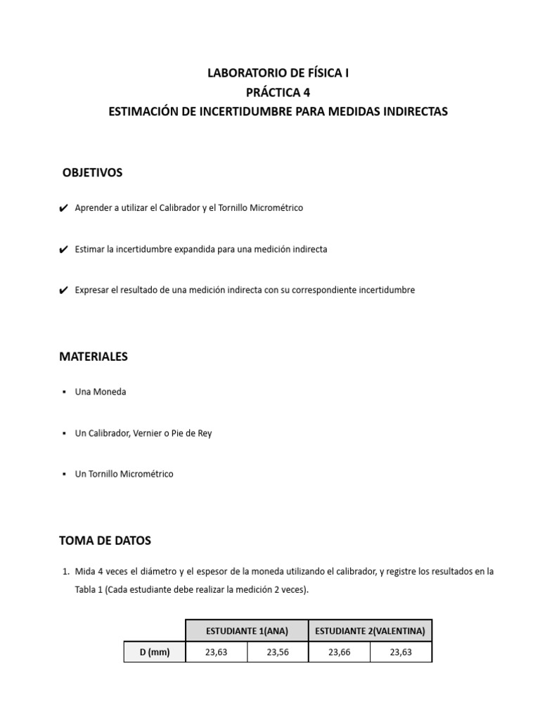 Guía Práctica 4 | PDF | Medición | Volumen