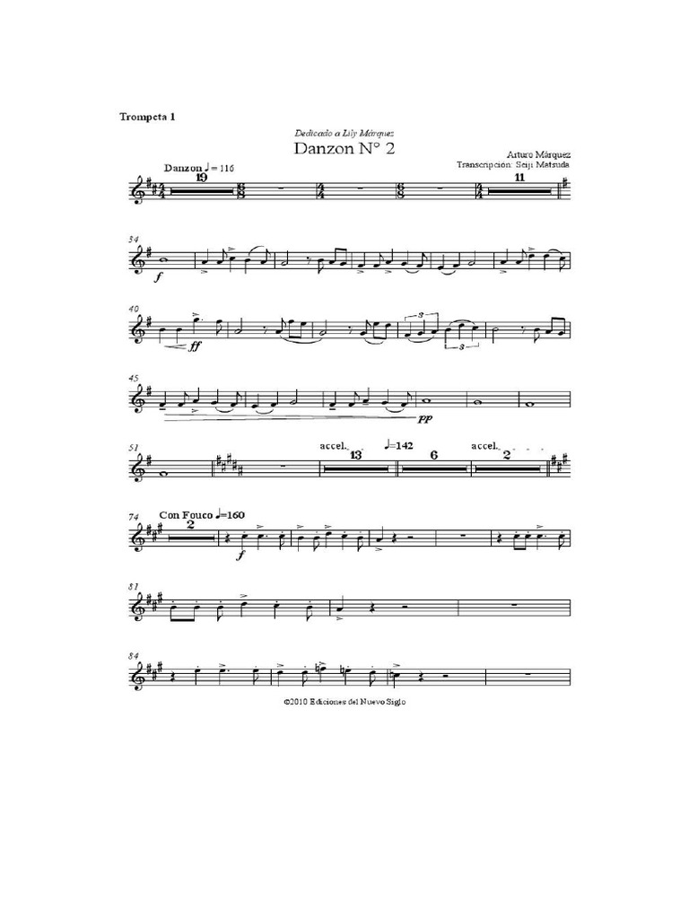 Danzon No 2 | PDF