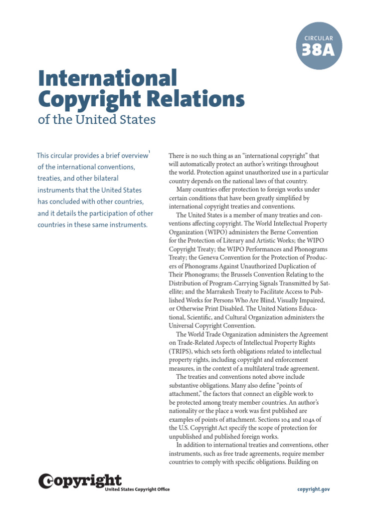 Circ 38 A | PDF | Copyright | Trips Agreement