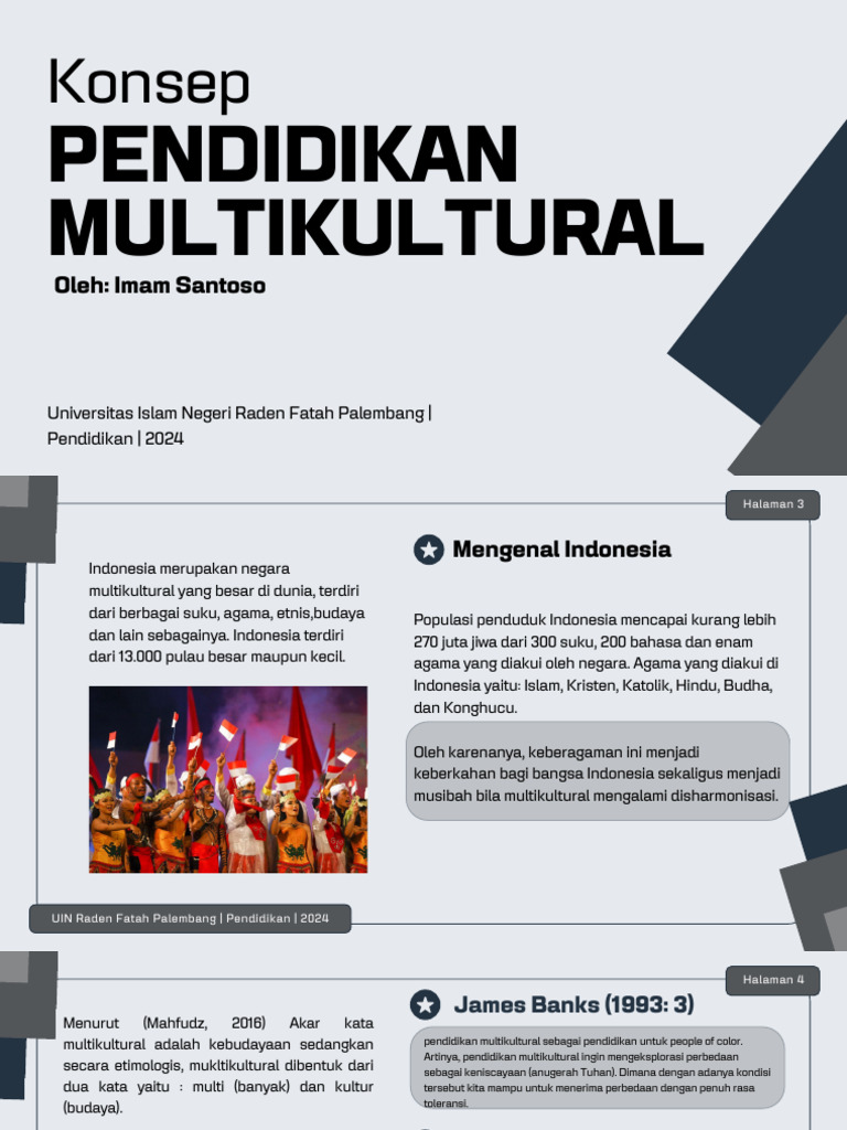 Konsep Pendidikan Multikultural | PDF | Ilmu Sosial | Kesehatan Holistik