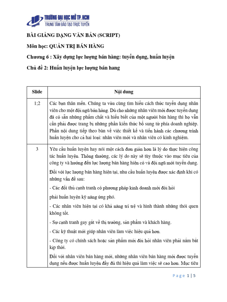 Script - Chuong 6 - Chu de 6.2 | PDF