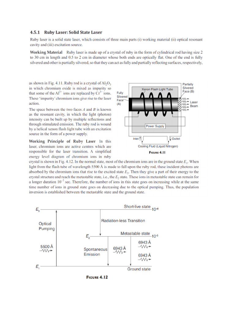 Ruby & He-Ne Laser | PDF