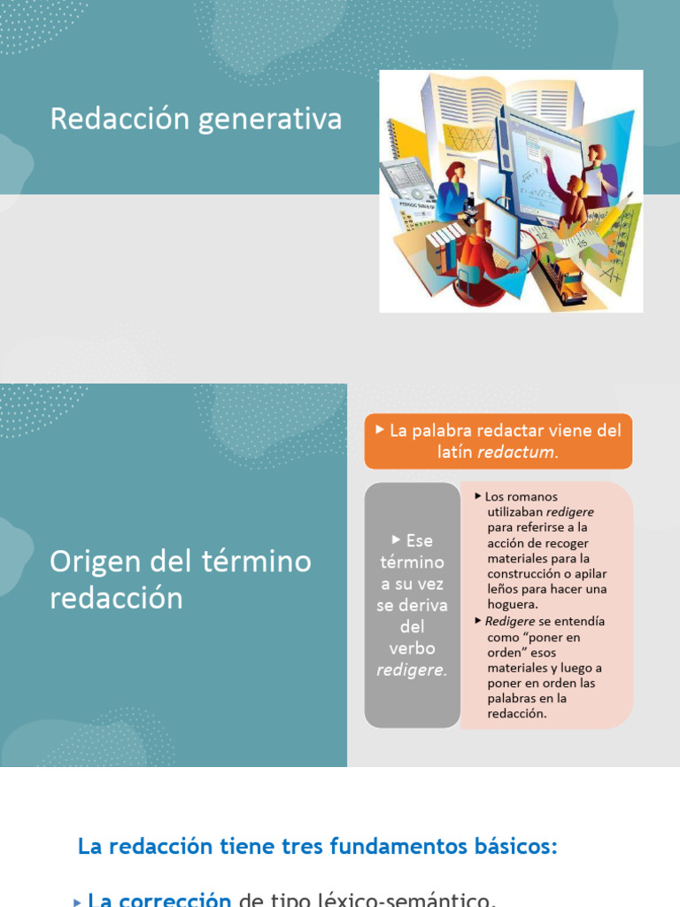 Redacci-N Generativa Clase | PDF | Corrupción política | Oración (Lingüística)