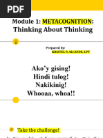 Metacognitive Awareness Inventory (MAI) | PDF | Metacognition | Reading ...
