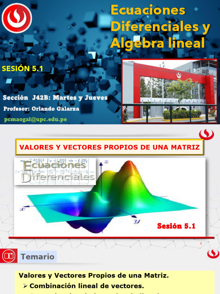 Valores y Vectores Propios de Matrices | PDF | Valores propios y vectores propios | Espacio ...