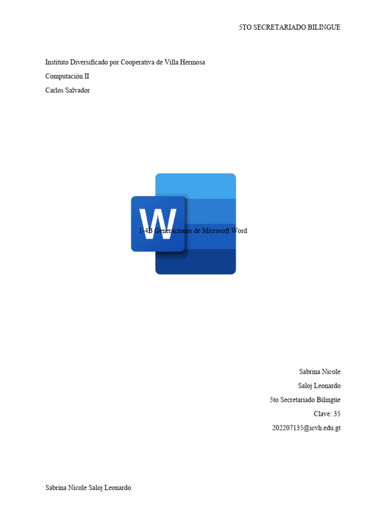 Evolución de Microsoft Word: Historia y Versiones | PDF | Microsoft ...