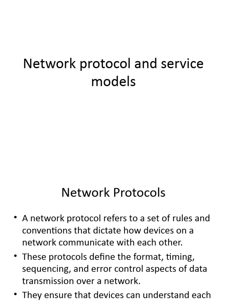 Network Protocols and Service Models | PDF | Computer Network | Internet Protocol Suite