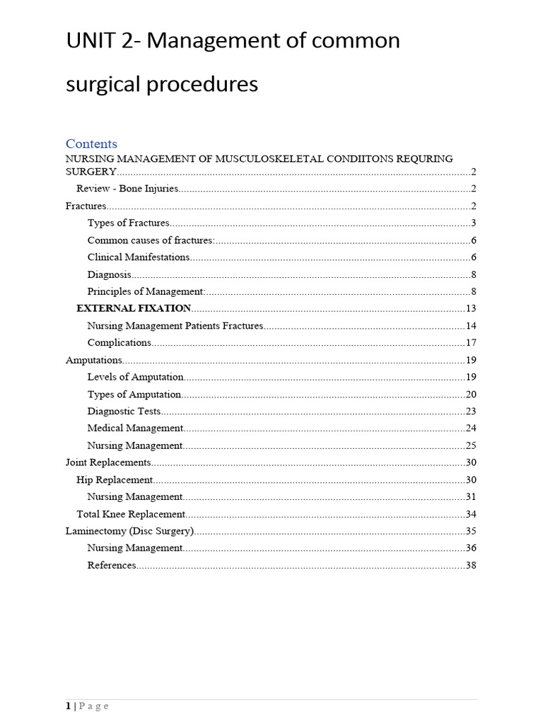 Musculoskeletal Surgery | PDF | Amputation | Surgery