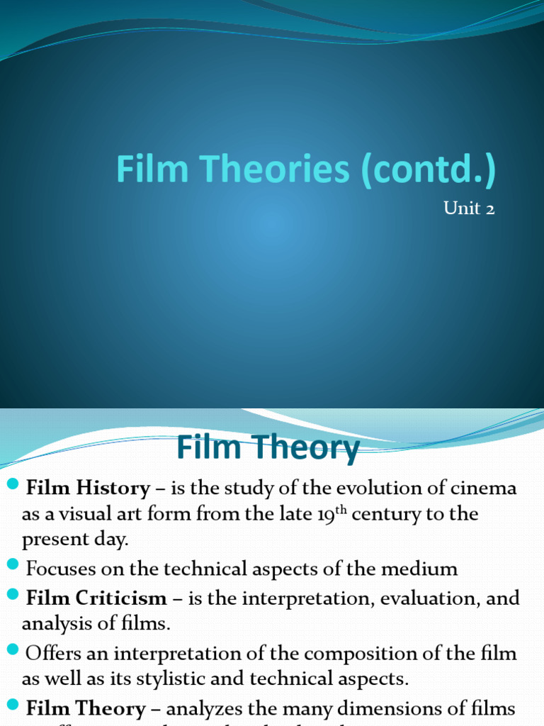 Filmtheoryfinalpart 2 | PDF | Expressionism | Theory