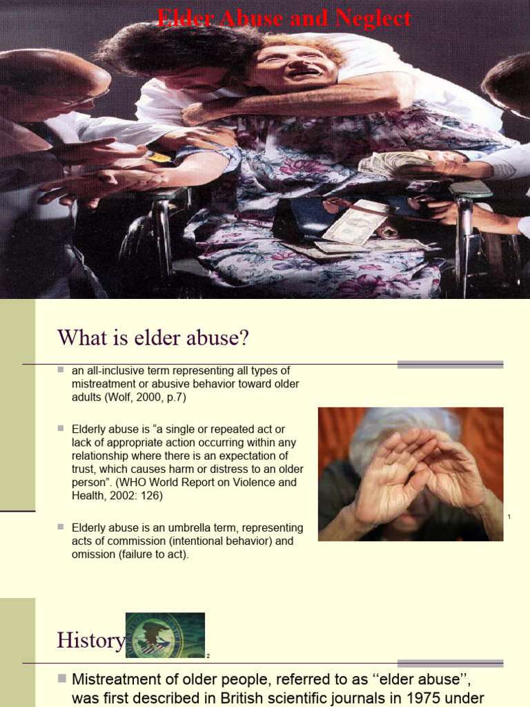 Elder Abuse and Neglect HC | PDF | Caregiver | Child Abuse