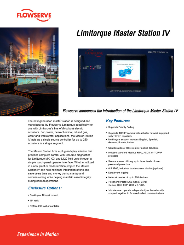 Limitorque Master Station IV Overview | PDF | Transmission Control ...