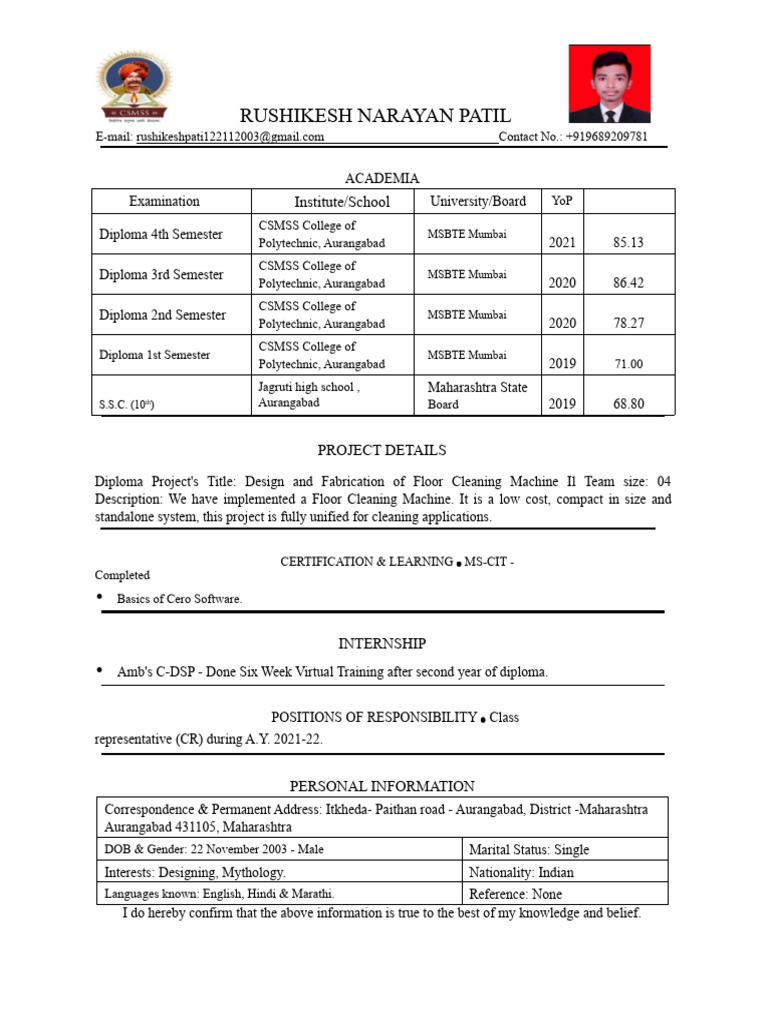 Samarth Resume | Download Free PDF | Computing