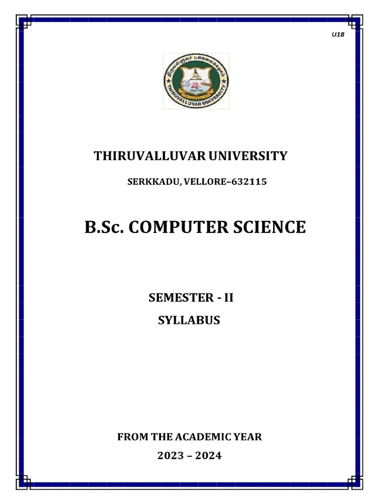 U18 B. Sc. Computer Science | PDF | Php | Computer Science U18 B. Sc. Computer Science | PDF | Php | Computer Science