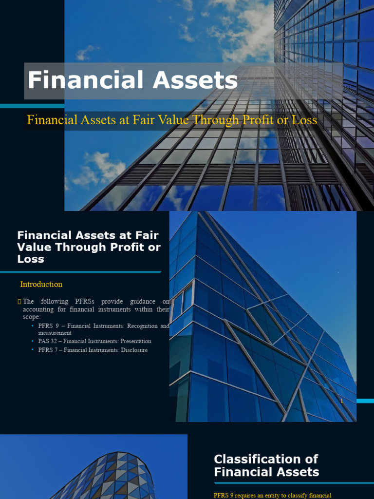 Financial Assets for Accountants | PDF | Fair Value | Debt