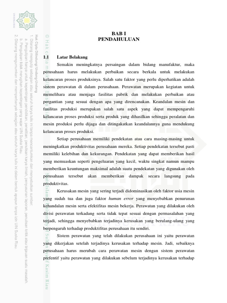 Perancangan SOP Perawatan Mesin Pallet | PDF