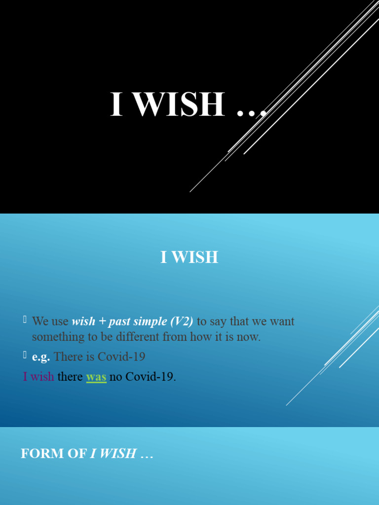 Wish past and past perfect | PDF | Linguistics | Grammar