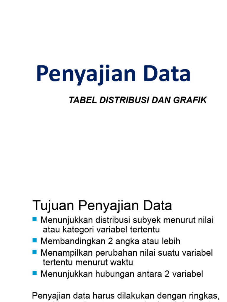 Penyajian Data | PDF