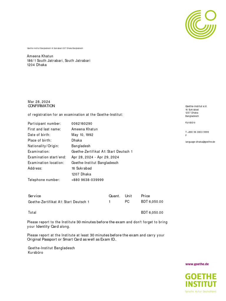 Buchungsbestätigung PDF | Download Free PDF | Invoice | Authentication