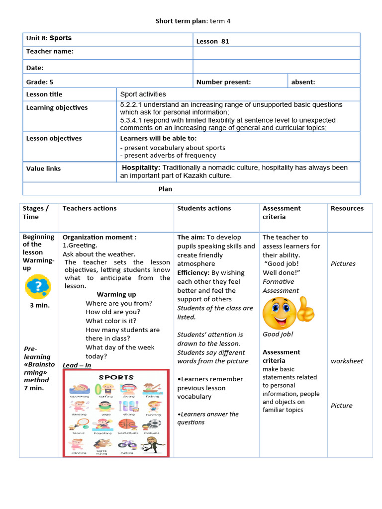 LP Excel 5 Term 4 MSA-1 | PDF | Educational Assessment | Reading ...