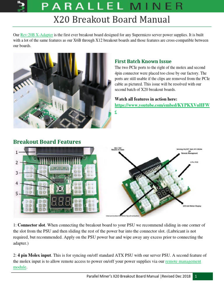 X20 Breakout Board Manual | Download Free PDF | Computing | Computer Hardware