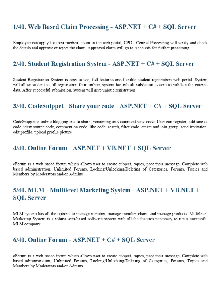 Project List | PDF | Internet Forum | World Wide Web