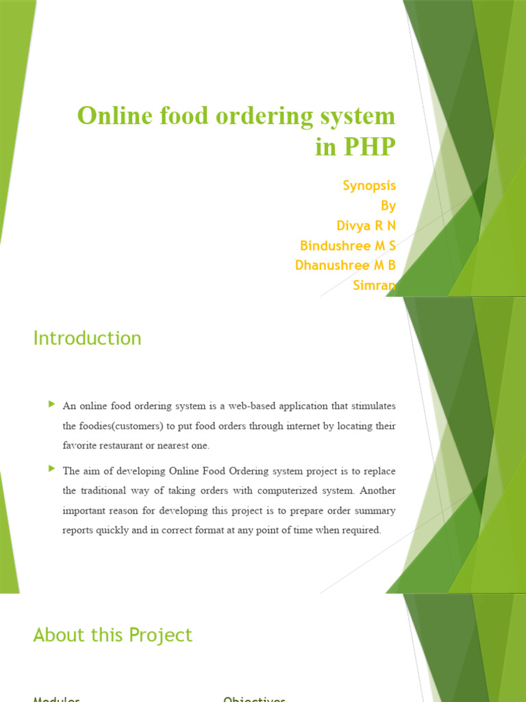 Online Food Ordering System in PHP2 | PDF | World Wide Web | Internet & Web
