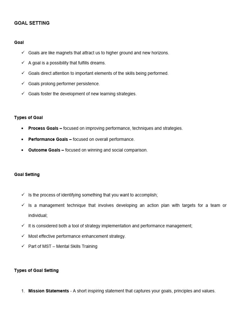 FITT REVIEWER | PDF | Goal | Goal Setting