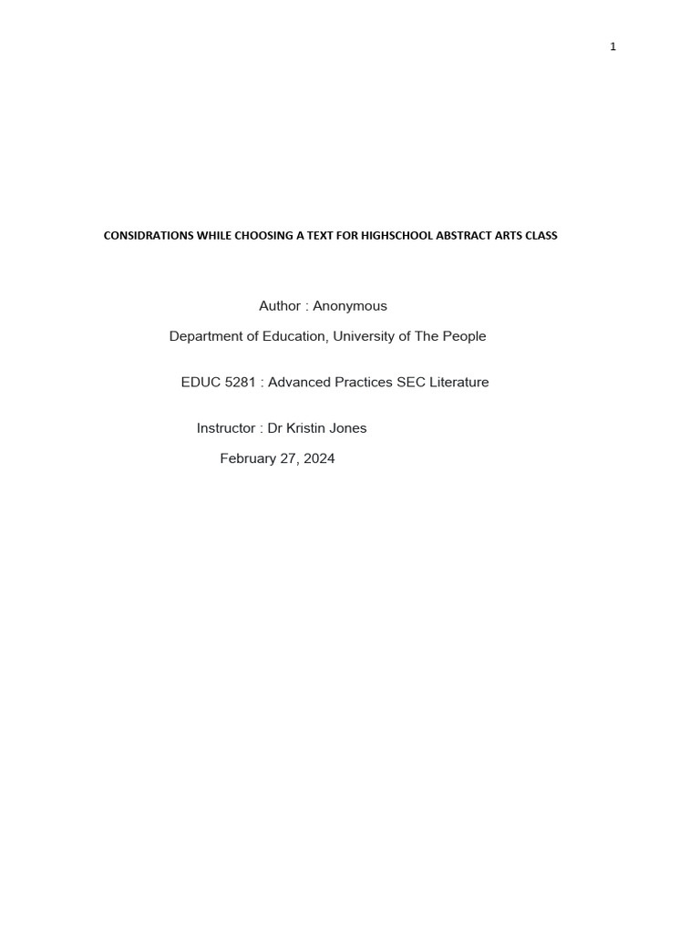 EDUC5281 Written Unit 4 | PDF | Human Communication | Pedagogy