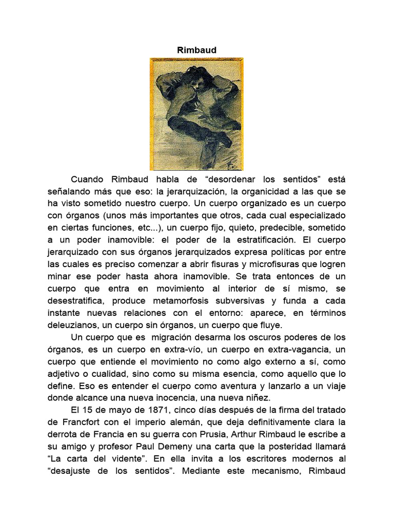 Rimbaud | PDF | Arthur Rimbaud