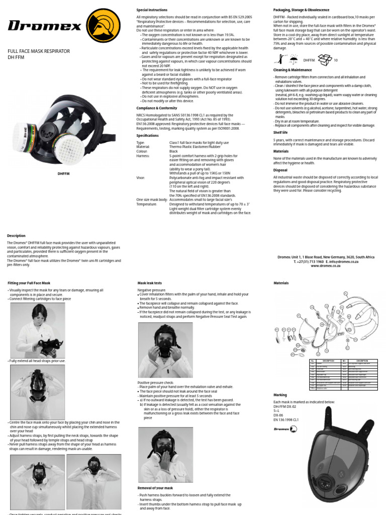 Technical Datasheet DHFFM | PDF | Occupational Safety And Health | Safety