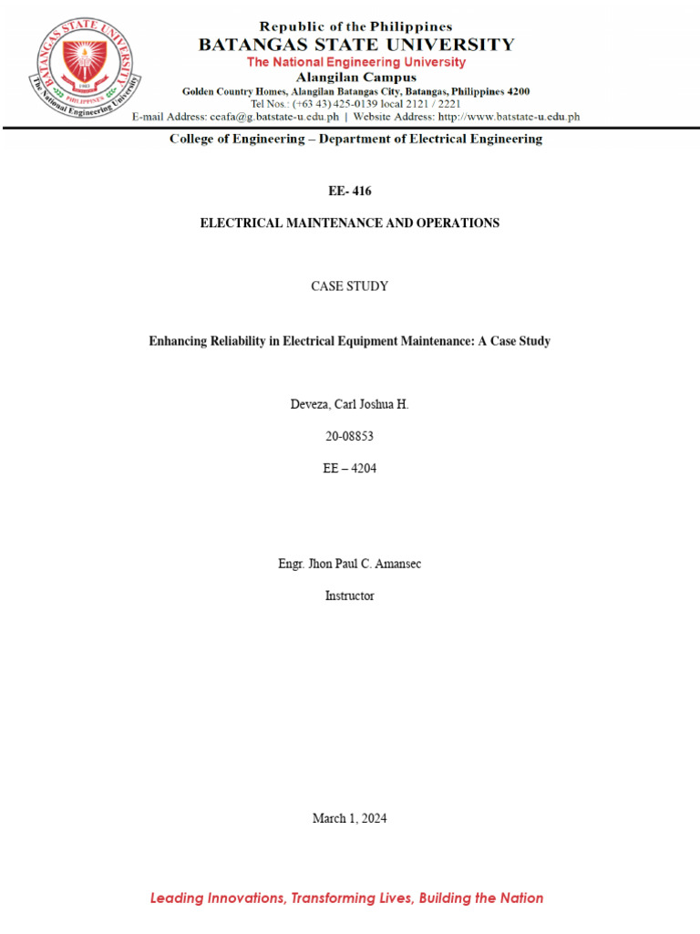 EMO Case Study | PDF | Reliability Engineering | Business