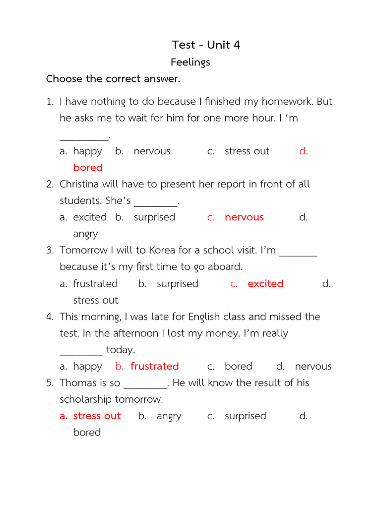 Test Unit 4 | PDF